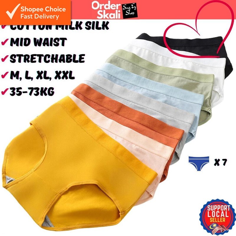 Underwear Spender Perempuan Panties Women Mid Waist Set Wanita Woman ...