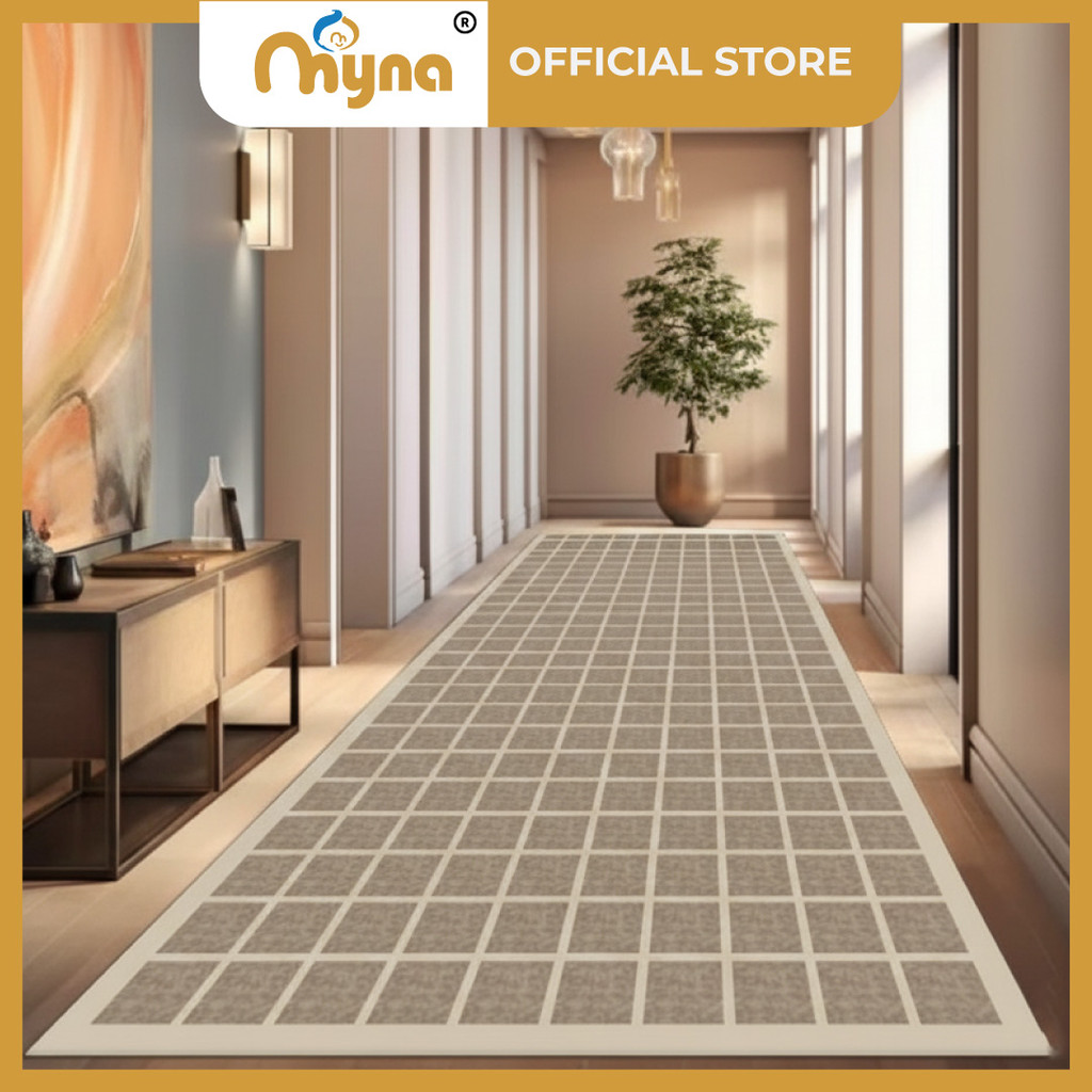 Myna | 3D Soft Embos Dubai Carpet Velvet Runner Geometric Design Karpet ...