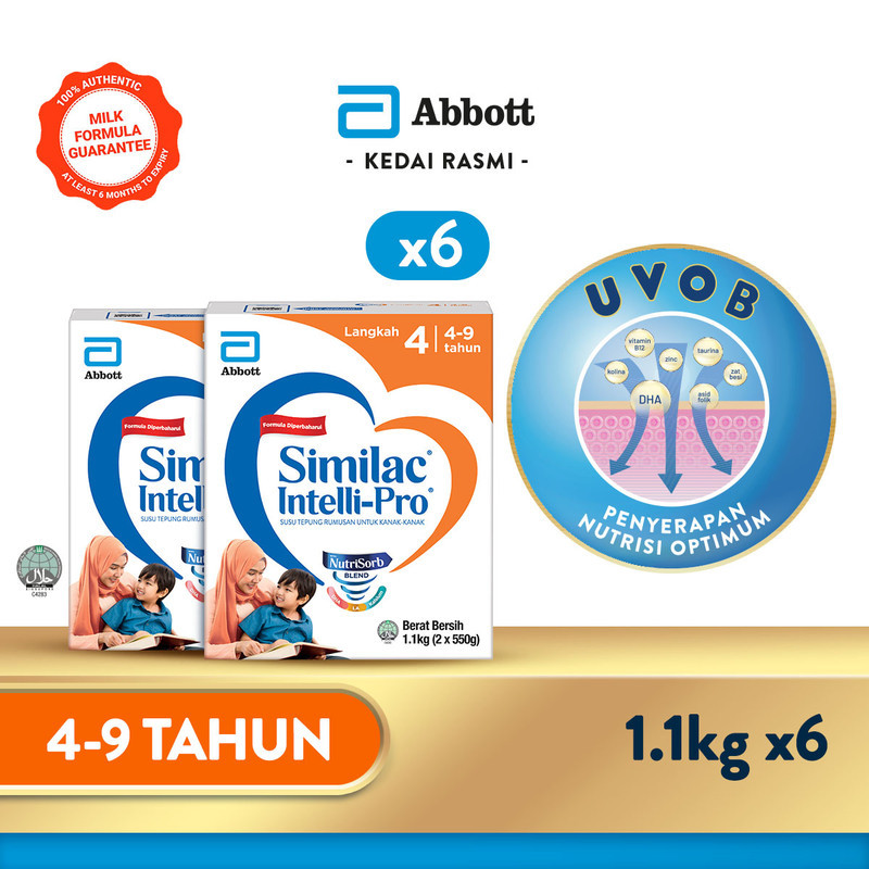 [Bundle of 6] Similac Intelli-Pro Step 4 Growing Up Milk Formula BIB (1 ...