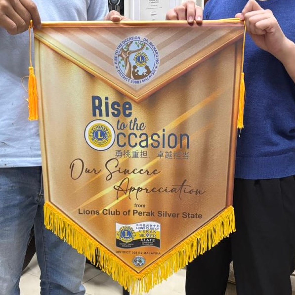 Pennants / 锦旗 / Custom Made Pennants / 感谢状 / 定制锦旗 | Shopee Malaysia