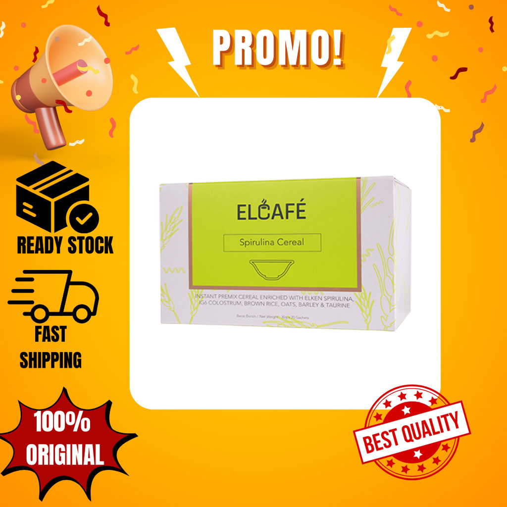 PROMO!!! ELKEN Elcafe O-YES! O YES SPIRULINA CEREAL (20S) | Shopee Malaysia