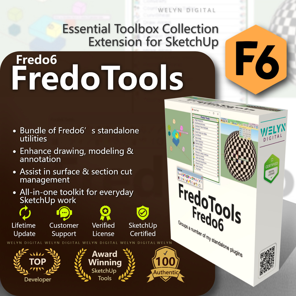 Fredo6.FredoTools 2026 | SketchUp Extension | Shopee Malaysia