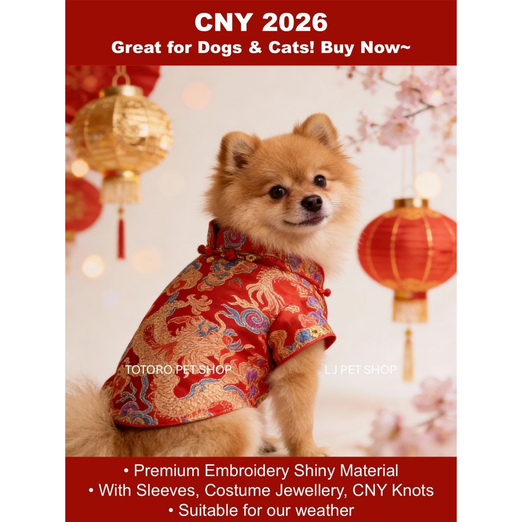 *Premium* Male 狗狗新年衣服 CNY Dog Clothes 狗狗衣服 Dog Clothes CNY Cat Clothes ...