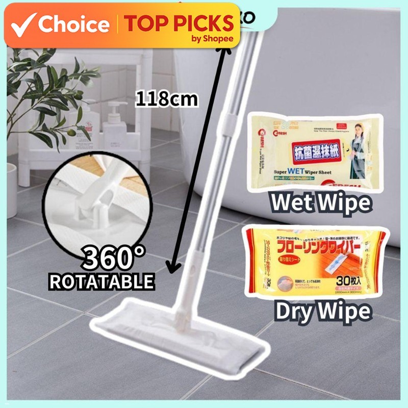 [Package] Disposable Wet & Dry Mop Wipes - Magic Floor Cleaning Tissue ...