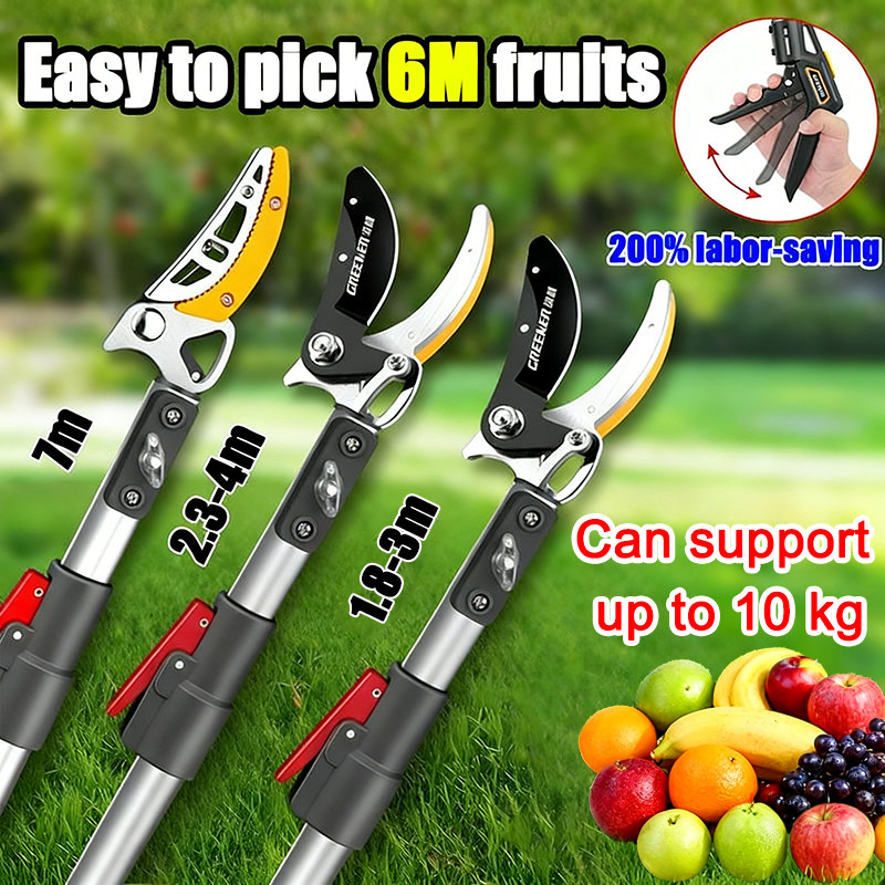 Easy to pick 6M Fruit Picker Can suppor tup to 10kg gergaji pokok dahan ...