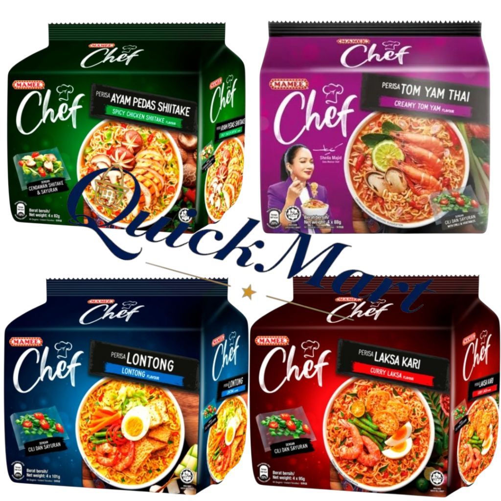 Mamee Chef Instant Noodles (7Type) | Shopee Malaysia