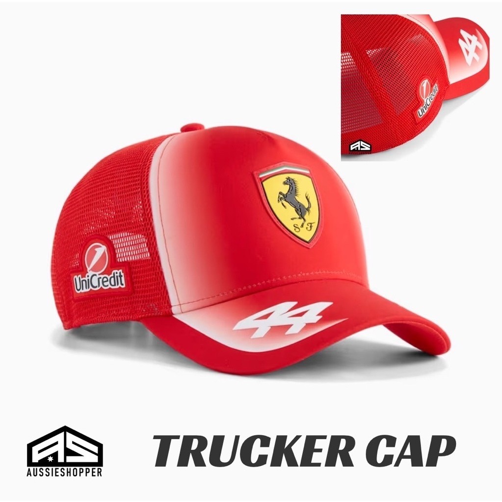 100% ORIGINAL 2026 F1 FERRARI SF PUMA LEWIS HAMILTON TRUCKER RED ...