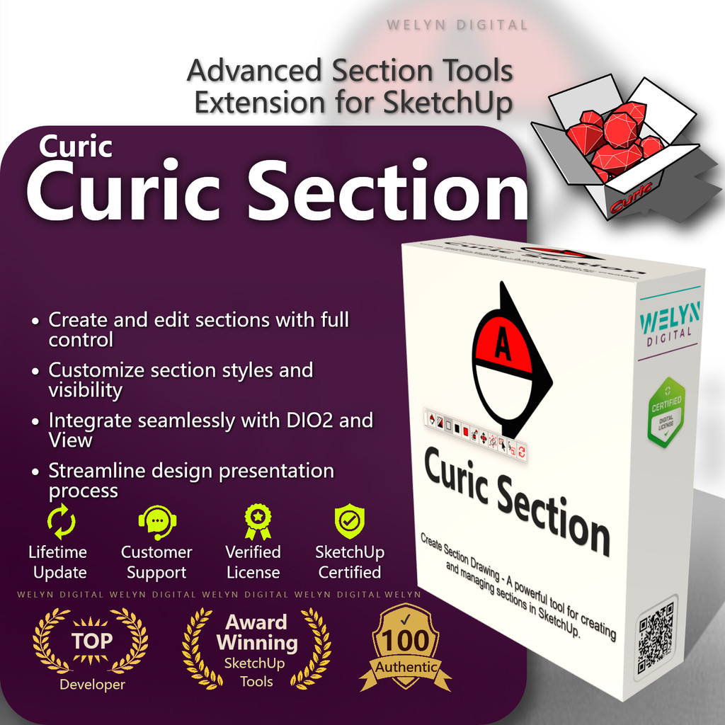 Curic Section | SketchUp Extension | Shopee Malaysia