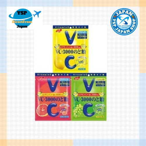 NOBEL,VC-3000 Throat candy/non-sugar/Lemon,Grapefruit,Muscat/90g/Candy ...