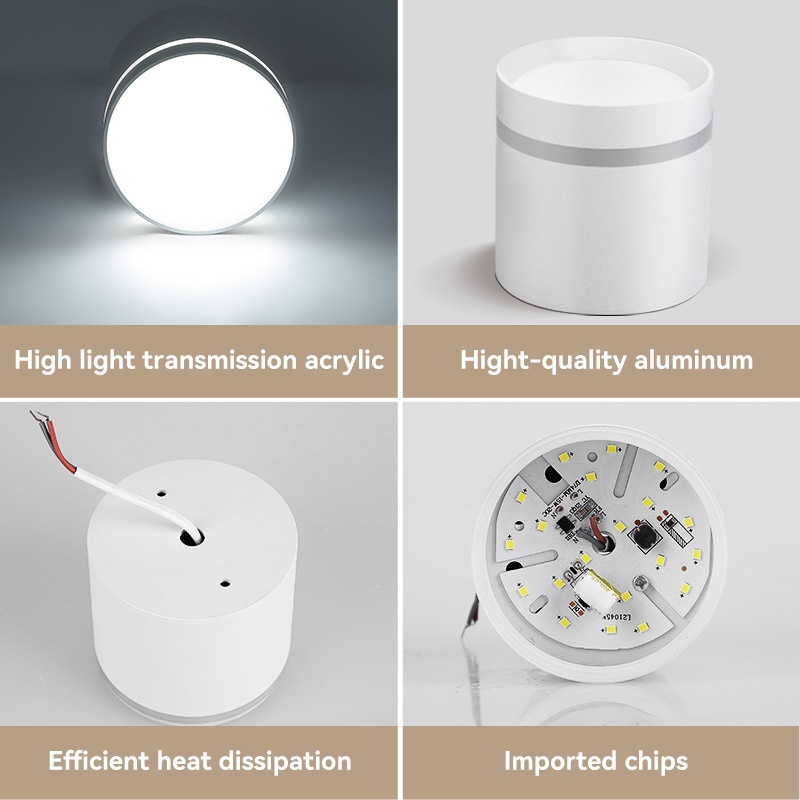 Led Surface Downlight 3 color Spot Light 5W 10W 15W 25W Panel Light ...