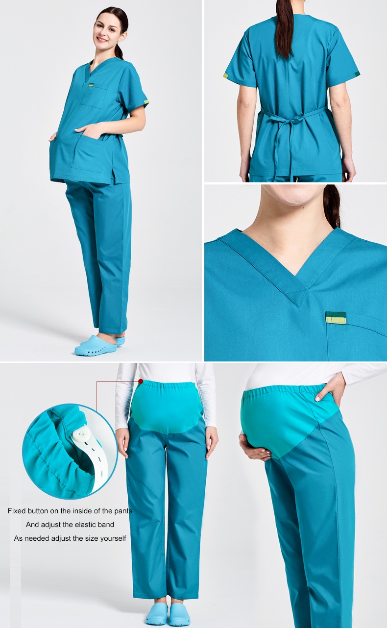 ANNO Maternity Work Wear Loose Pregnant Woman Nurse Uniforms Gravidity ...