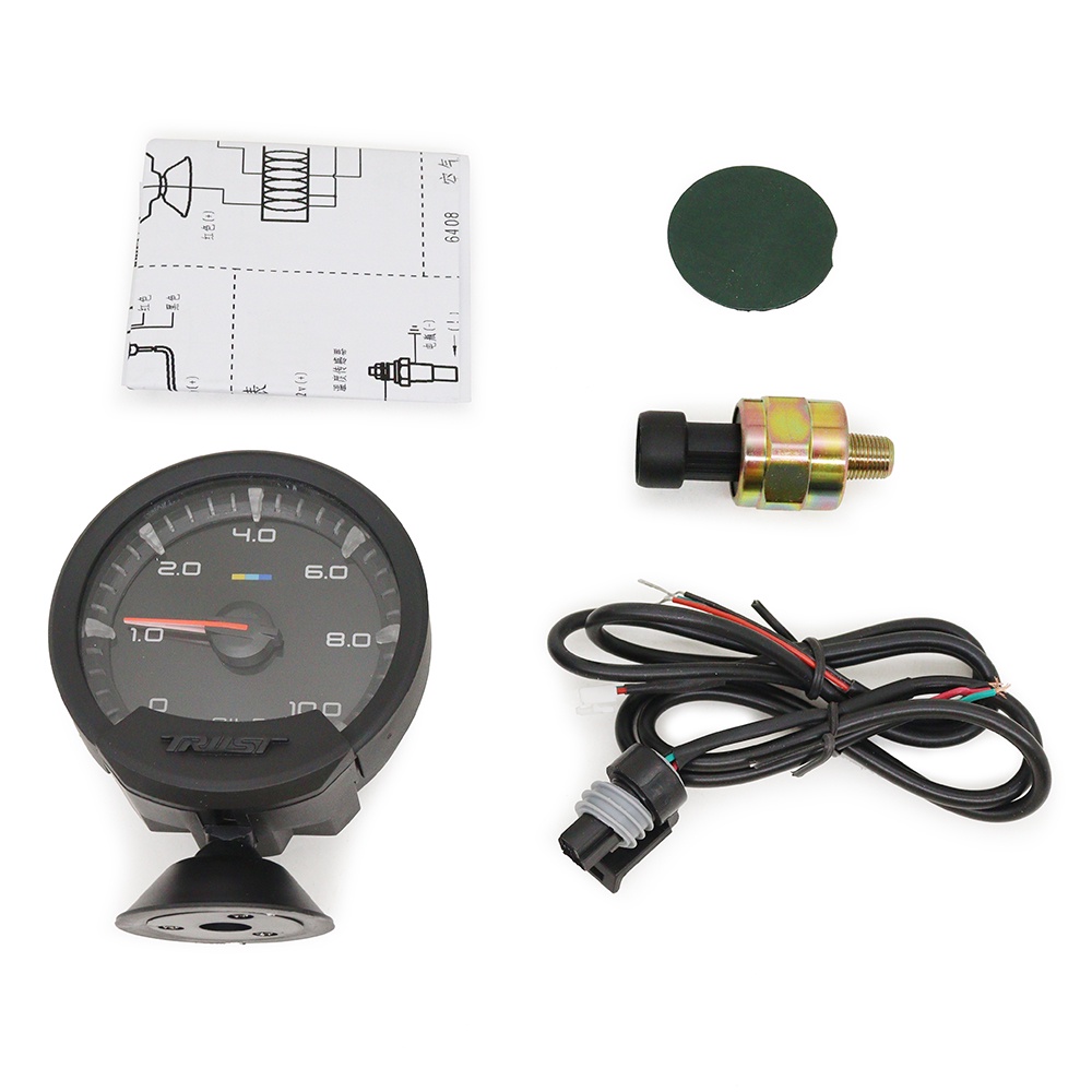 GReddi Sirius Meter Series Trust 74mm White LED Auto Gauge Volt Water ...