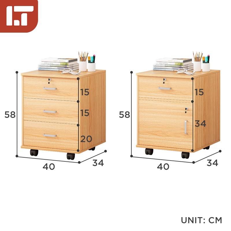 Office Cabinet Drawer File Cabinet with Lock Office Furniture Storage ...