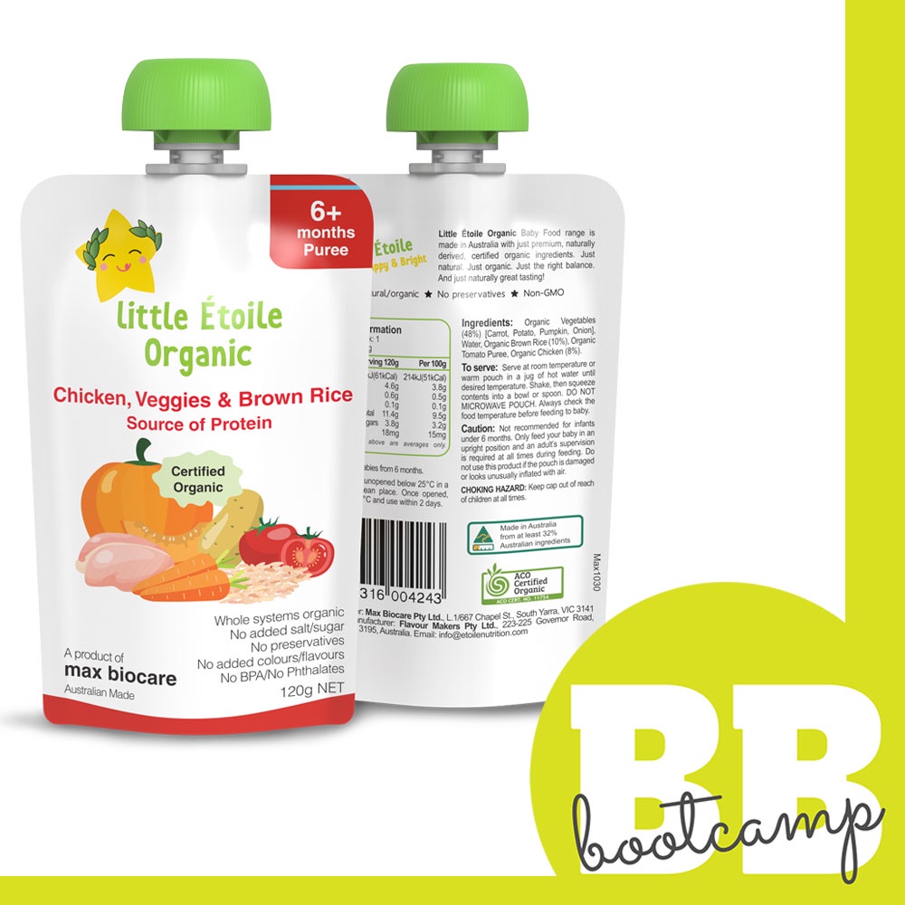 Little Etoile Organic Baby Puree For 6 Months Old (120g) | Shopee Malaysia
