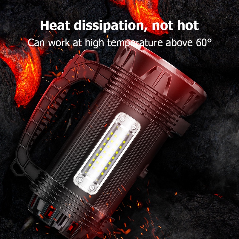 SmilingShark 887 Explosion-Proof Flashlight Searchlight 5000m ...