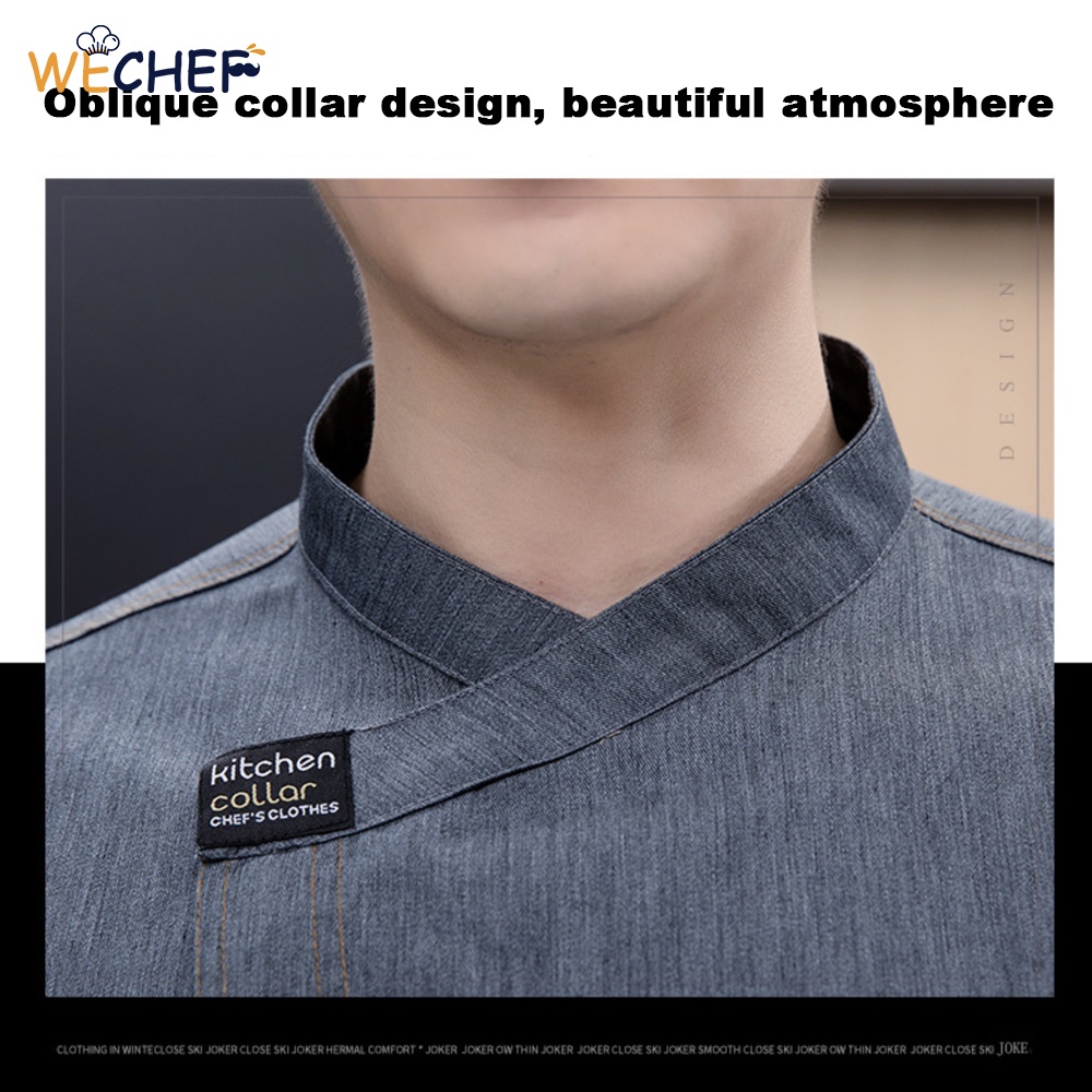 🔥🇲🇾MALAYSIA READY STOCK🔥 Chef Uniform Baju Chef's Workwear Long-Sleeved ...