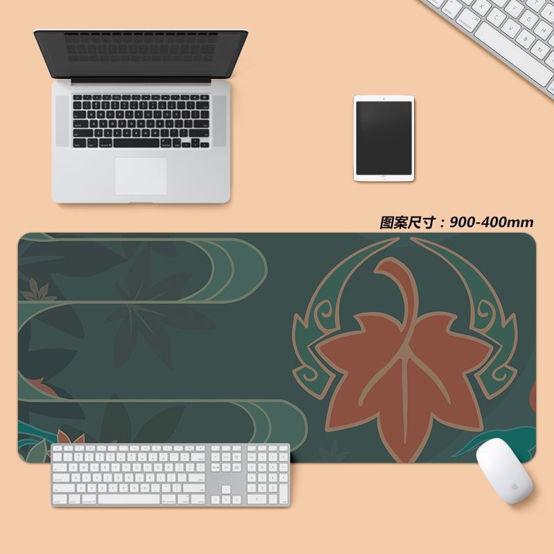 Genshin Impact Mouse Pad Lockrand Non-slip HD Keyboard Pad Zhongli Klee ...
