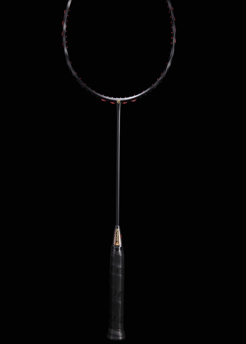 ALP MH-V5 Wave Shape Badminton Racket Black 5U 75g 30Lbs 100% Full ...