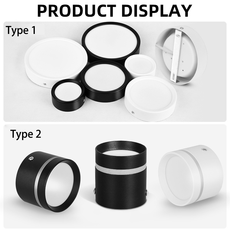 Led Surface Downlight 3 color Spot Light 5W 10W 15W 25W Panel Light ...