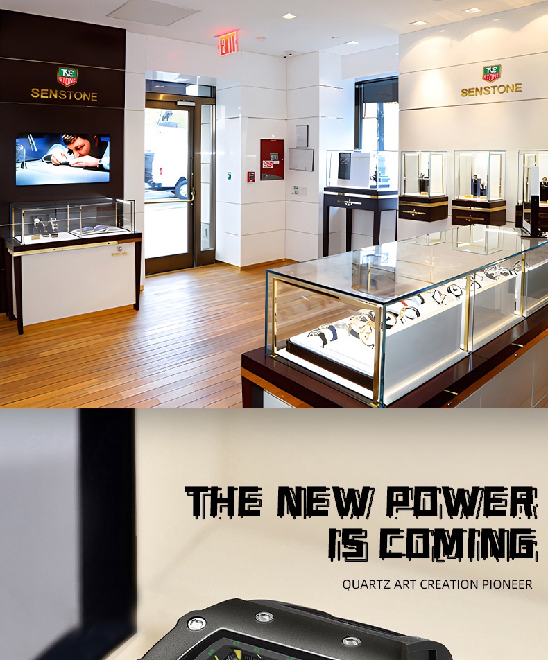 SENSTONE Jam Tangan Lelaki Original Waterproof Stainless Steel Rubber ...