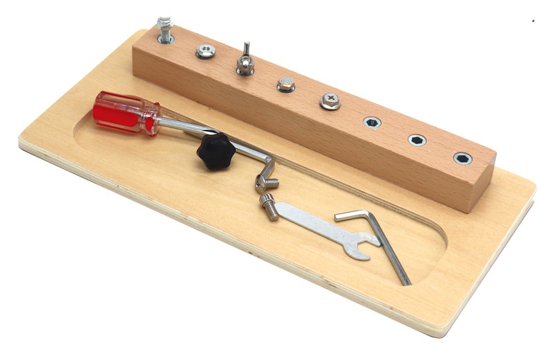 Montessori Screw Driver Board for Kids, Screw Sorter Game Basic Skills ...