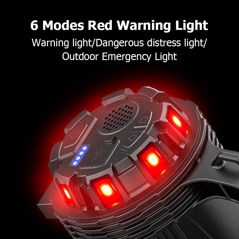 SmilingShark 887 Explosion-Proof Flashlight Searchlight 5000m ...