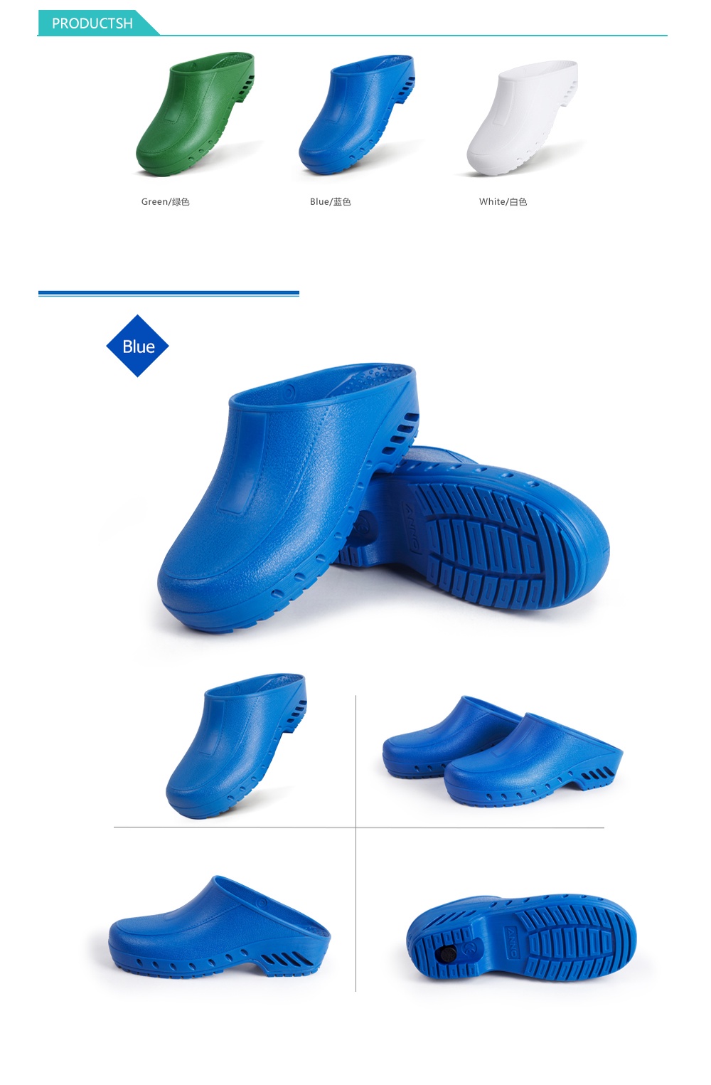 ANNO Medical Shoes Classic Anti-static Anti Bacteria Surgical Clogs ...
