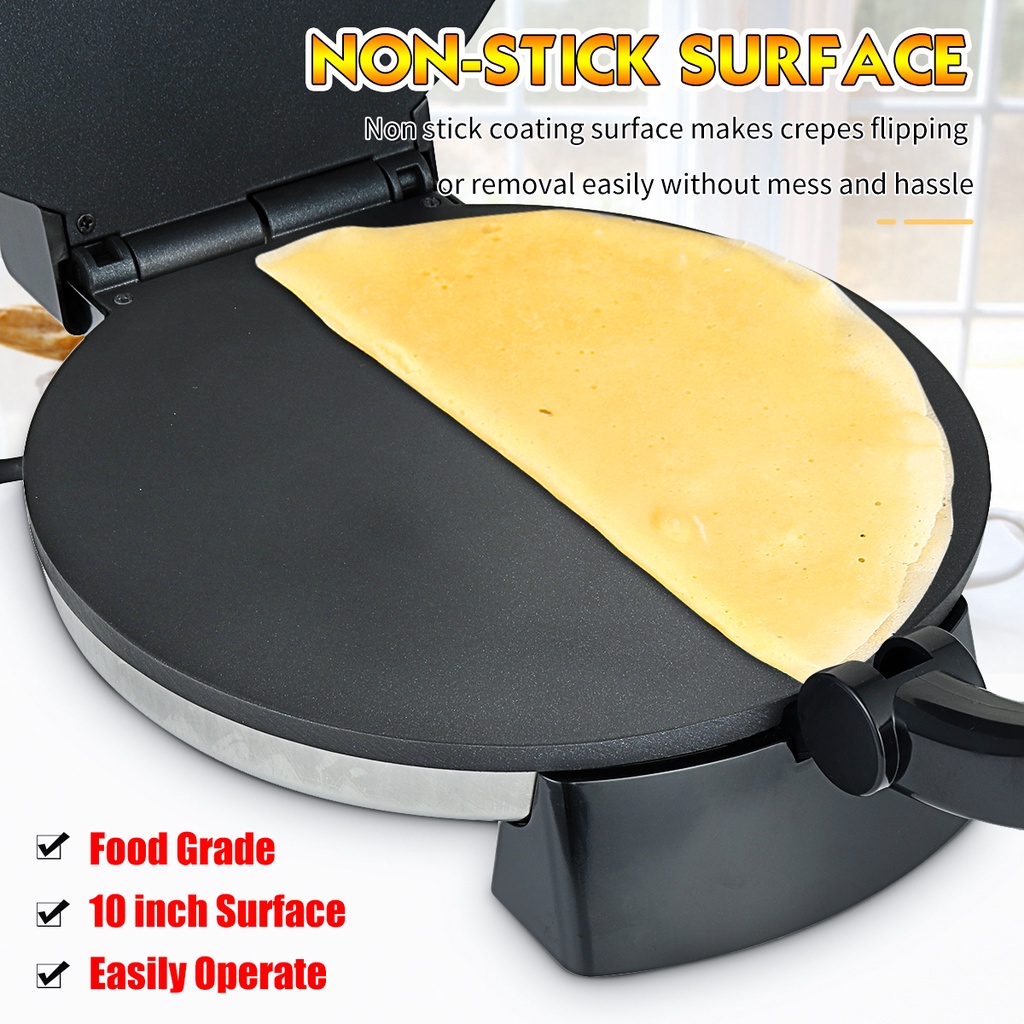 Electric Paratha Chapati Roti Maker Flat Bread Pizza Kitchen Tortilla ...