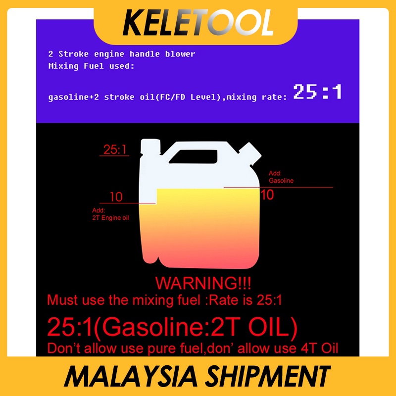 keletool EB260 25.4cc Portable Handheld Gasoline Leaf Blower air blower ...