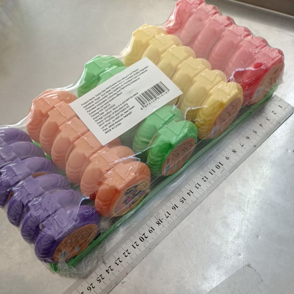 QeQe Giler Roll Bubble Gum 30pcs Mixed Fruit Flavour | Shopee Malaysia