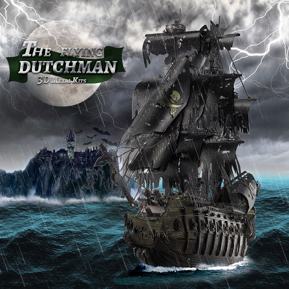 Piececool The Flying Dutchman 3D Metal Model Kits Pirate Ship Gift for ...
