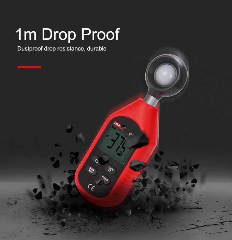 UNI-T UT383 Illuminometer UT383BT Bluetooth Mini Light Meter Lux Meter ...
