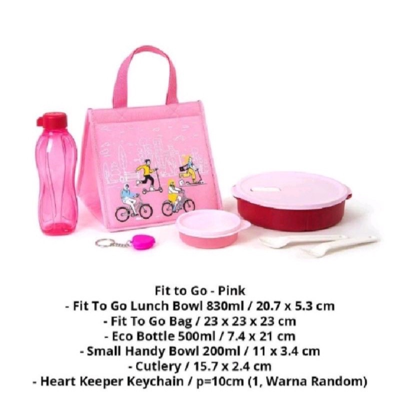 Tupperware Cosmo Lady / Ms Sporty / Fit to Go Lunch Set | Shopee Malaysia