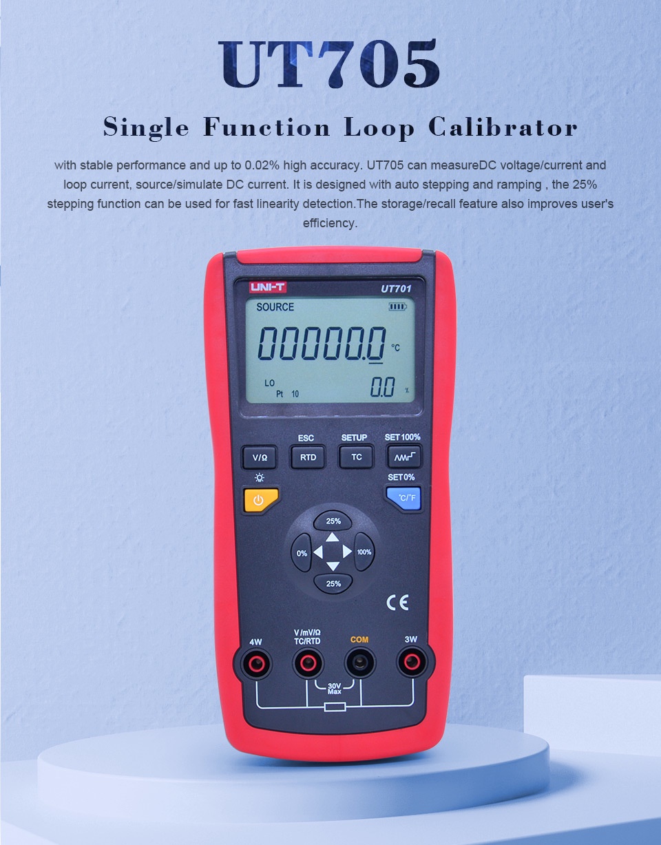 UNI-T UT705 Handheld loop Calibrator for loop calibration and repair variable current/DC Voltage ...