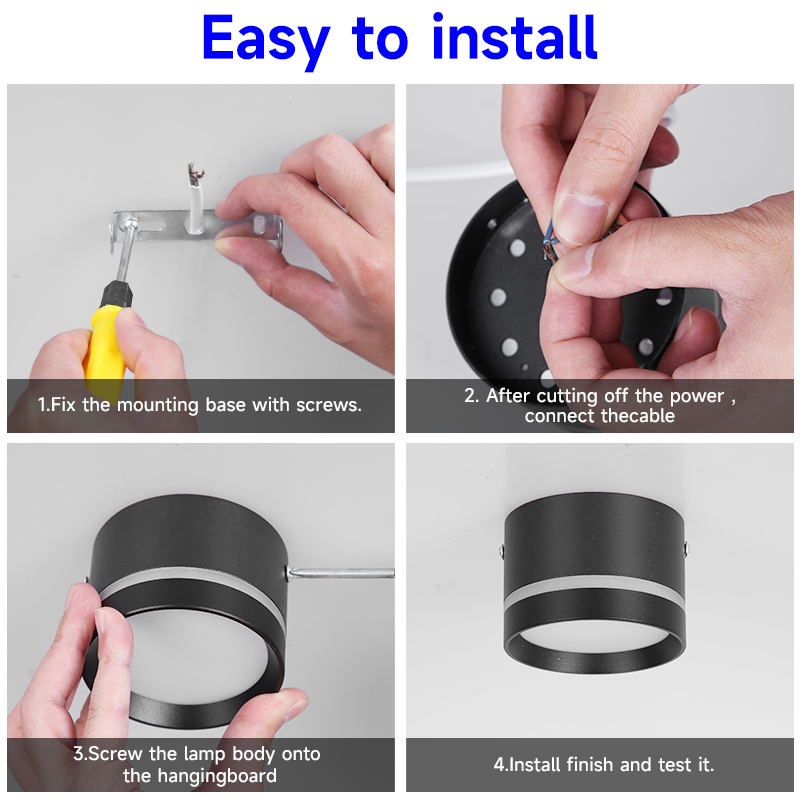Led Surface Downlight 3 color Spot Light 5W 10W 15W 25W Panel Light ...