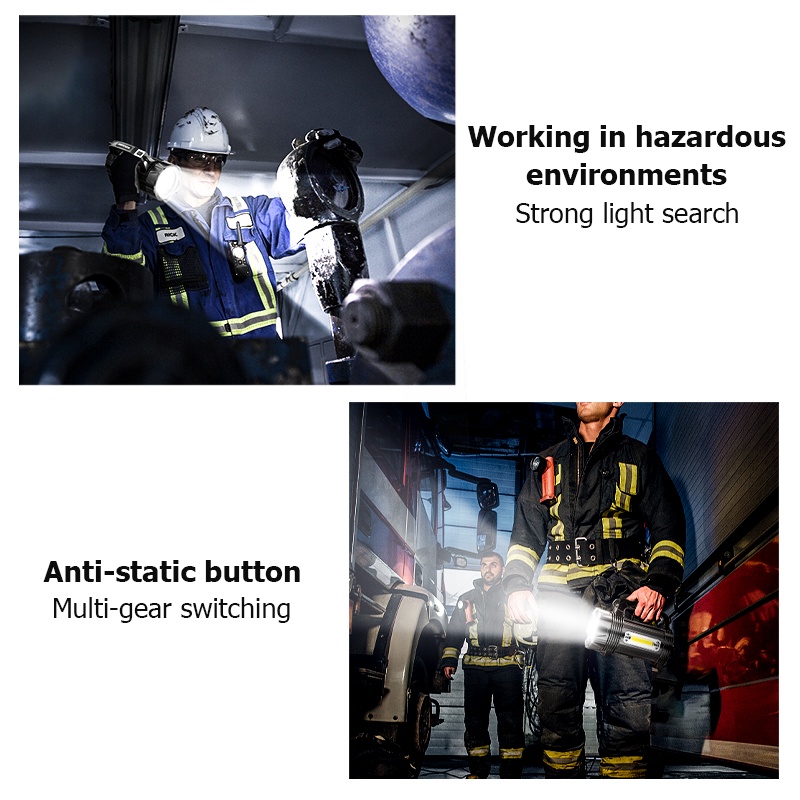 SmilingShark 887 Explosion-Proof Flashlight Searchlight 5000m ...