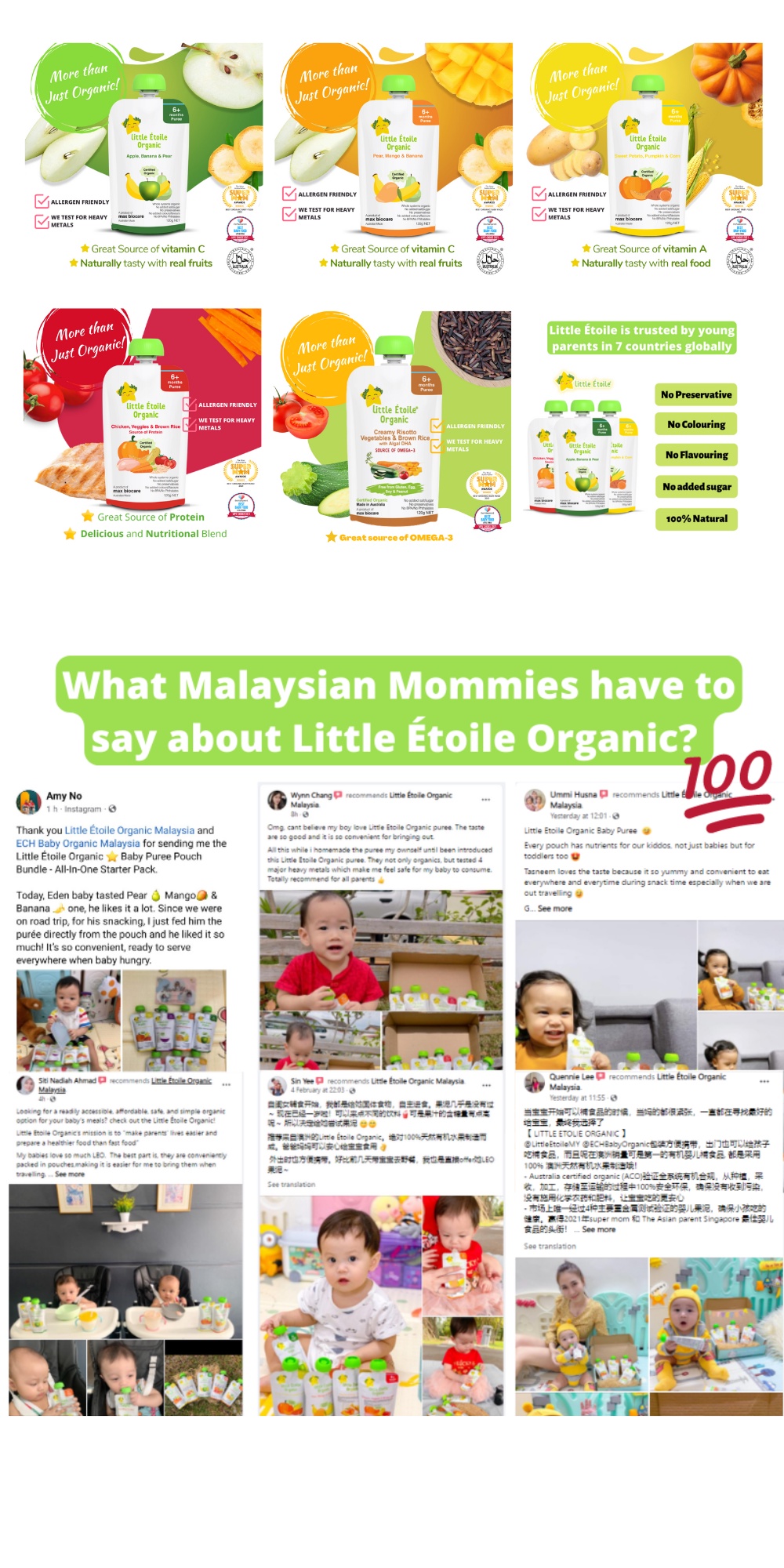 Little Etoile Organic Baby Puree For 6 Months Old (120g) | Shopee Malaysia
