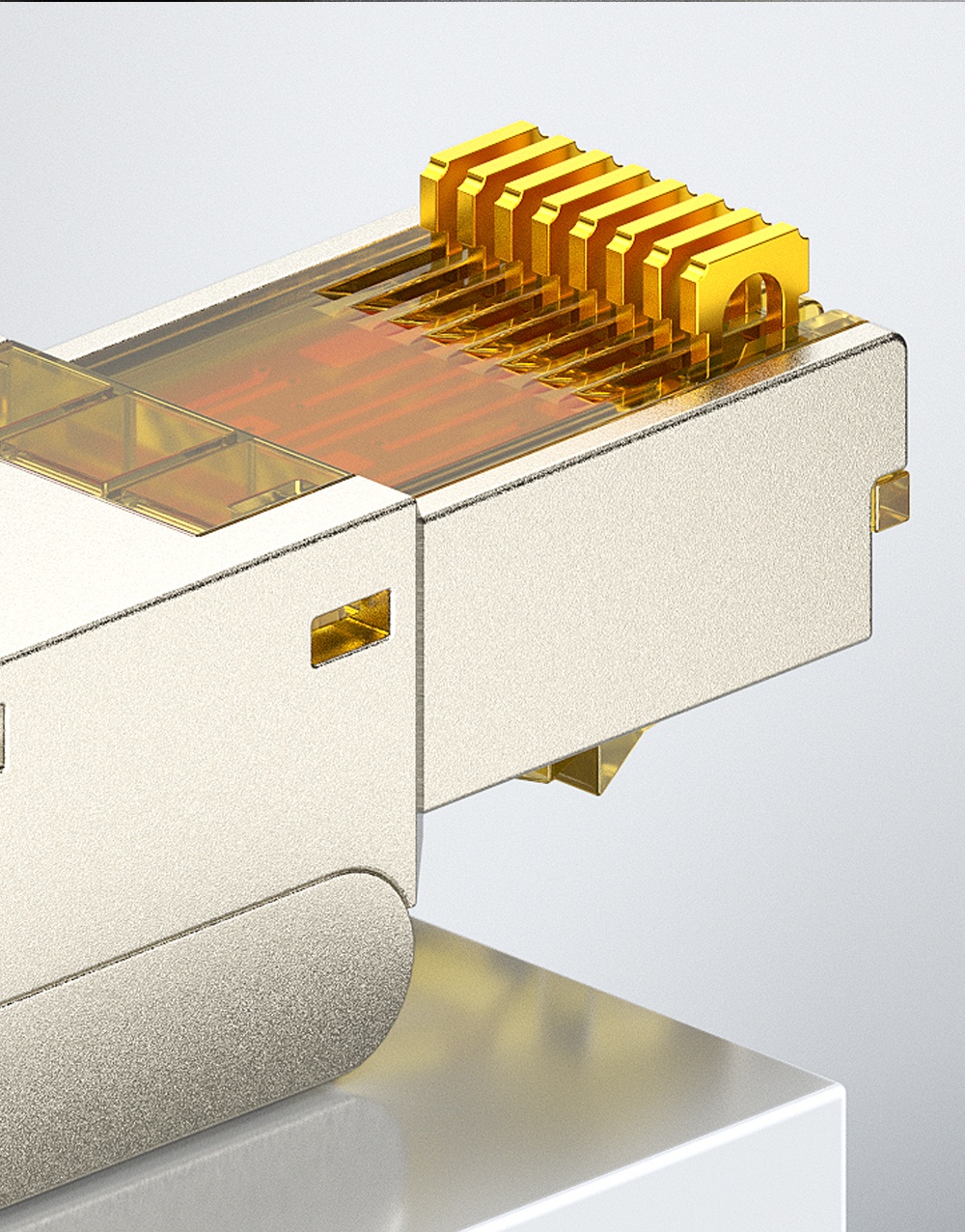 AMPCOM Toolless RJ45 Connector, CAT8/CAT7/CAT6A Tool Free Reusable Termination Plugs Shielded ...