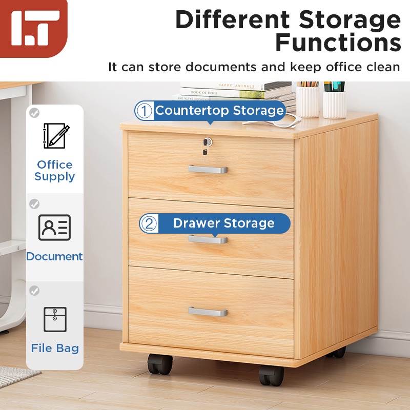 Office Cabinet Drawer File Cabinet with Lock Office Furniture Storage ...