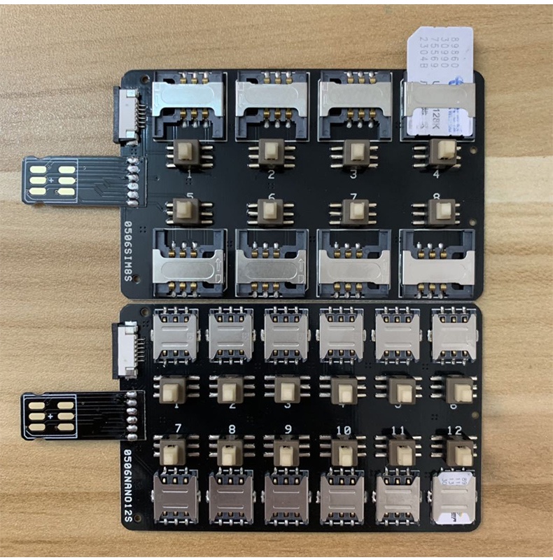 12 Card Slot SIM Card Adapter Multi-SIM Card Reader Green (For IPhone ...