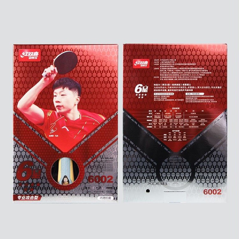 Genuine DHS Professional Table Tennis Racket With Hurricane 8 Rubber FL ...