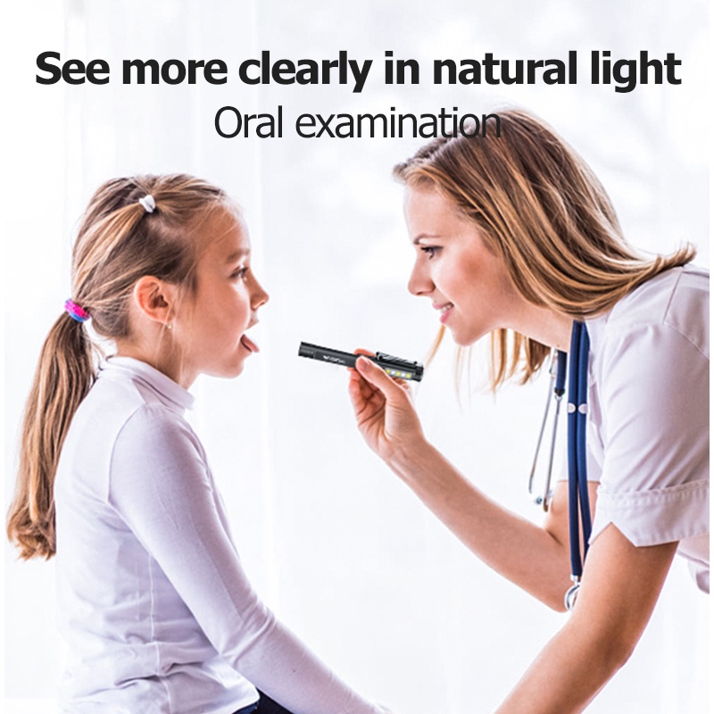 SmilingShark SDYK01 Mini Flashlight led Medical Torch light with White ...