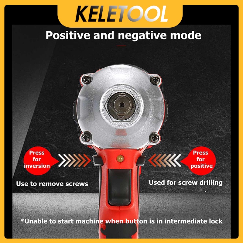 KELETOOL Electric Brushless Cordless Impact Wrench 4200Nm Driver Set ...