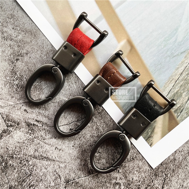 Keycord Sheepskin Lanyard for Keys Heavy Metal Keychain Genuine Leather ...