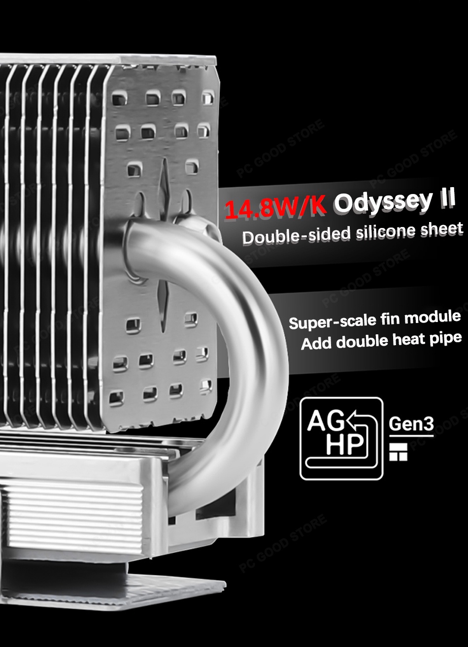 Thermalright HR-10 2280 M.2 Solid State Drive Heat Sink AGHP 5mm Double ...
