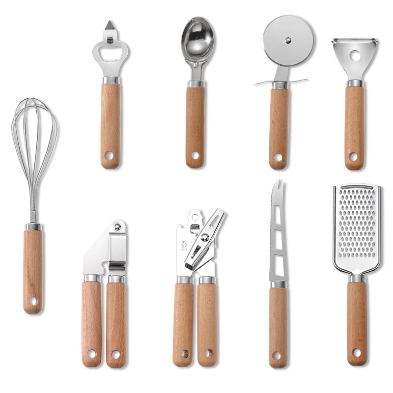 INTERNAUL Wooden Handle Baking tools Kitchen Tool Wooden Handle ...