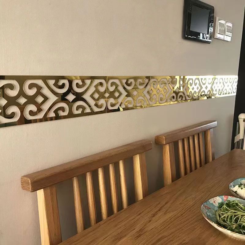Ready Stock 3D Mirror Wall Sticker Waterproof Acrylic Waistline Kitchen ...