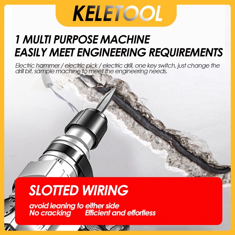 keletool 4280W DEMOLITION HAMMER BREAKER ROTARY HAMMER DRILL hammer ...