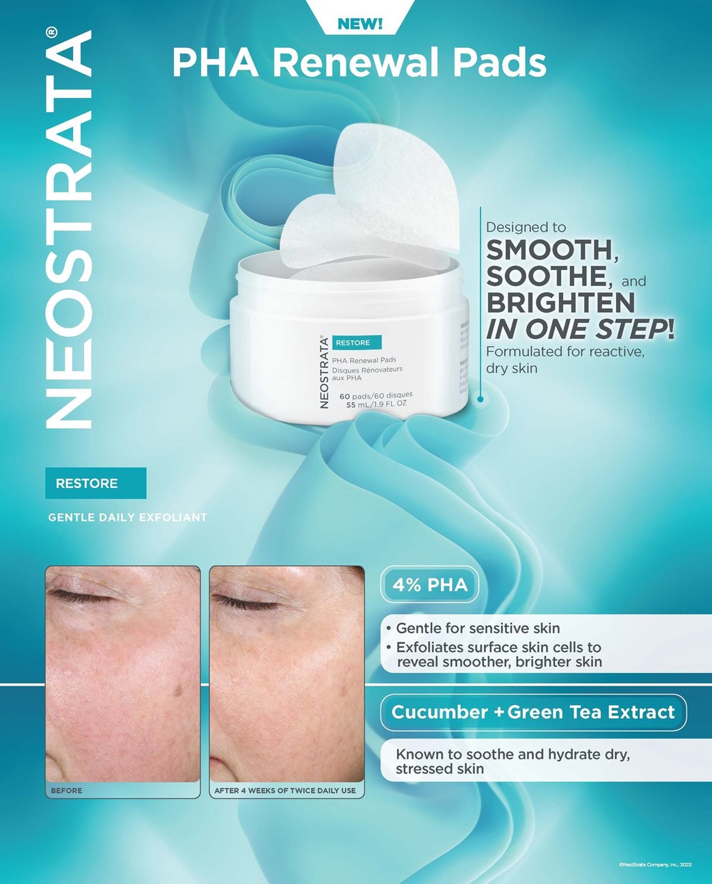 Neostrata Restore PHA Renewal Pads 55ML (60'Pads) | Shopee Malaysia