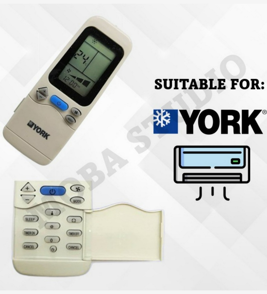 York YK-03 Air Conditioner Remote Control 冷气遥控 Replacement Controller Air Cond Remote Control ...